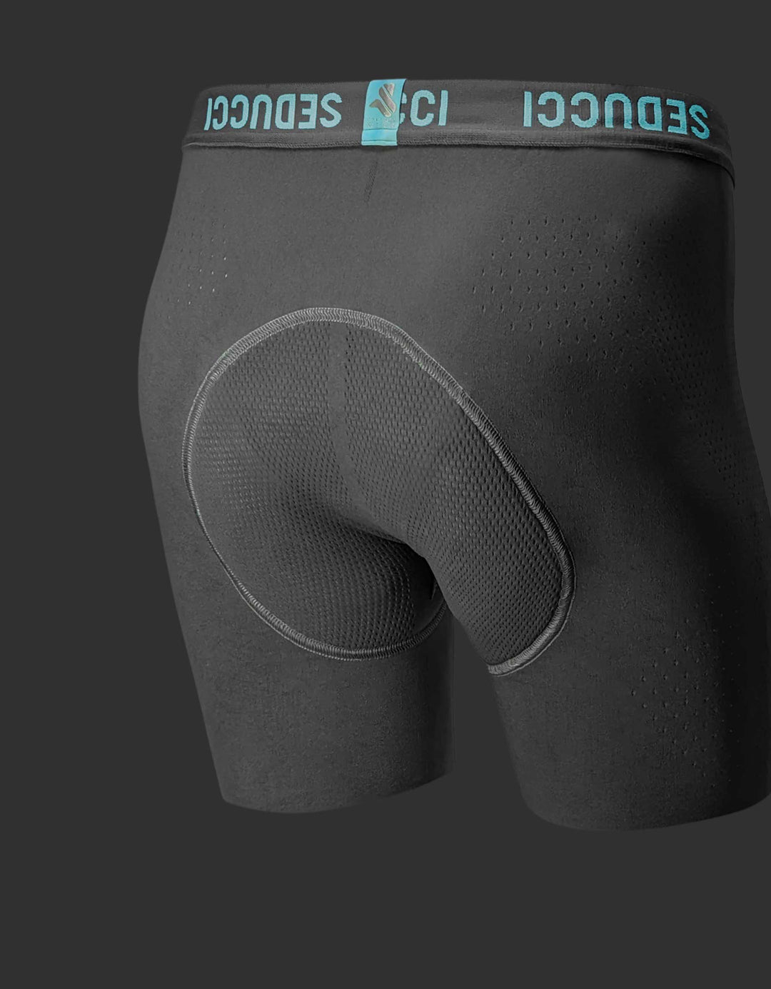 Seducci Padded Equestrian Underwear ProTeq Boxer Slim ZERO Anthracite